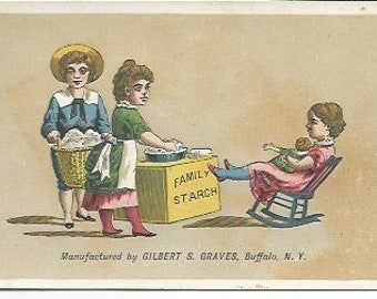 Gilbert and Graves Family Gloss Starch, Buffalo, New York Children ...