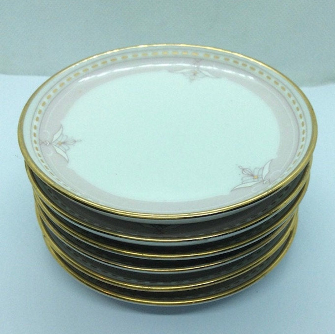 Vintage Kaiser Germany Porcelain Coasters W' Gold Gilt - Etsy