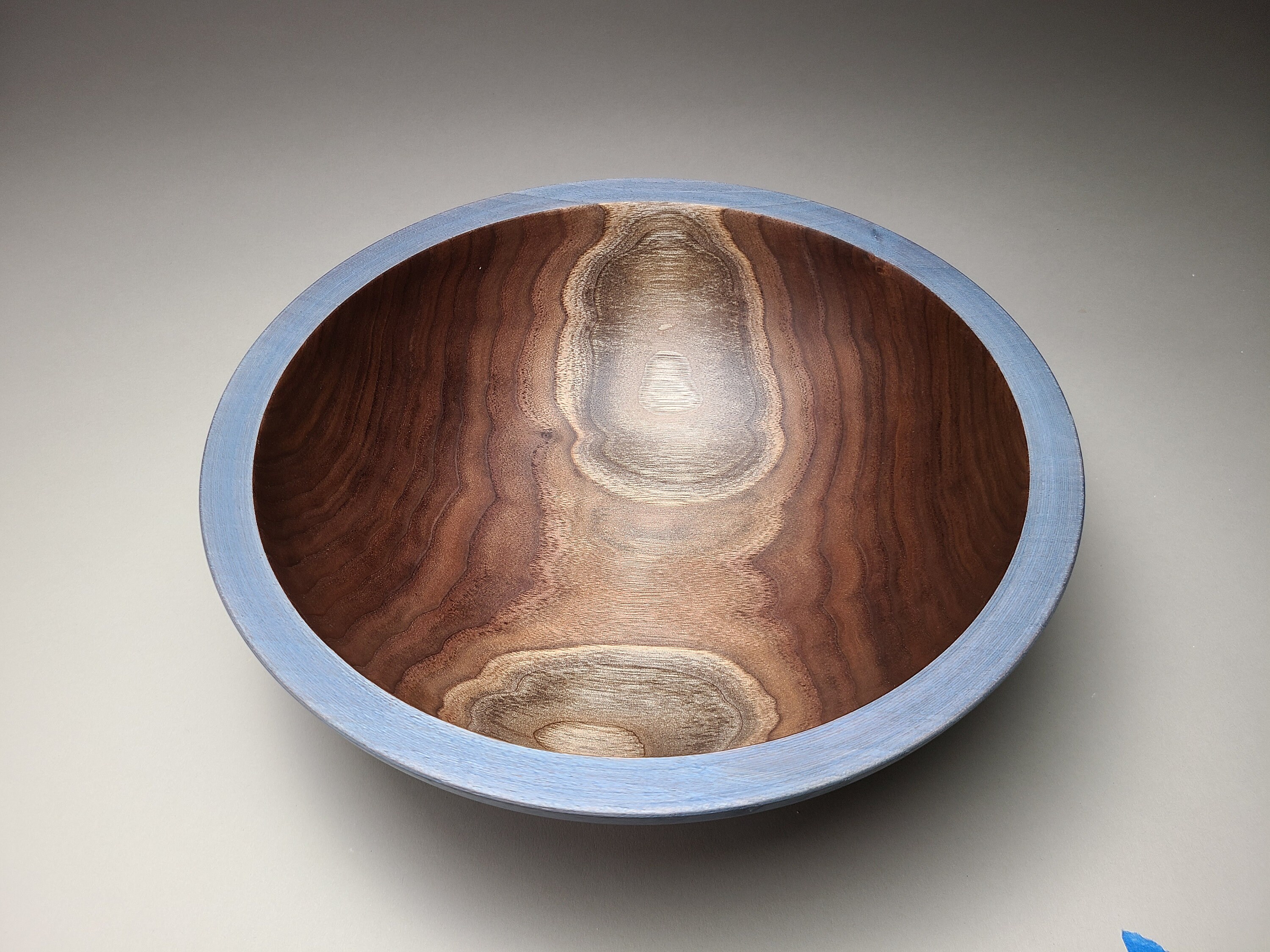 Food Serving Bowl, Walnut Hand Turned Bowl, 9 Wood Bowl, Wooden ...