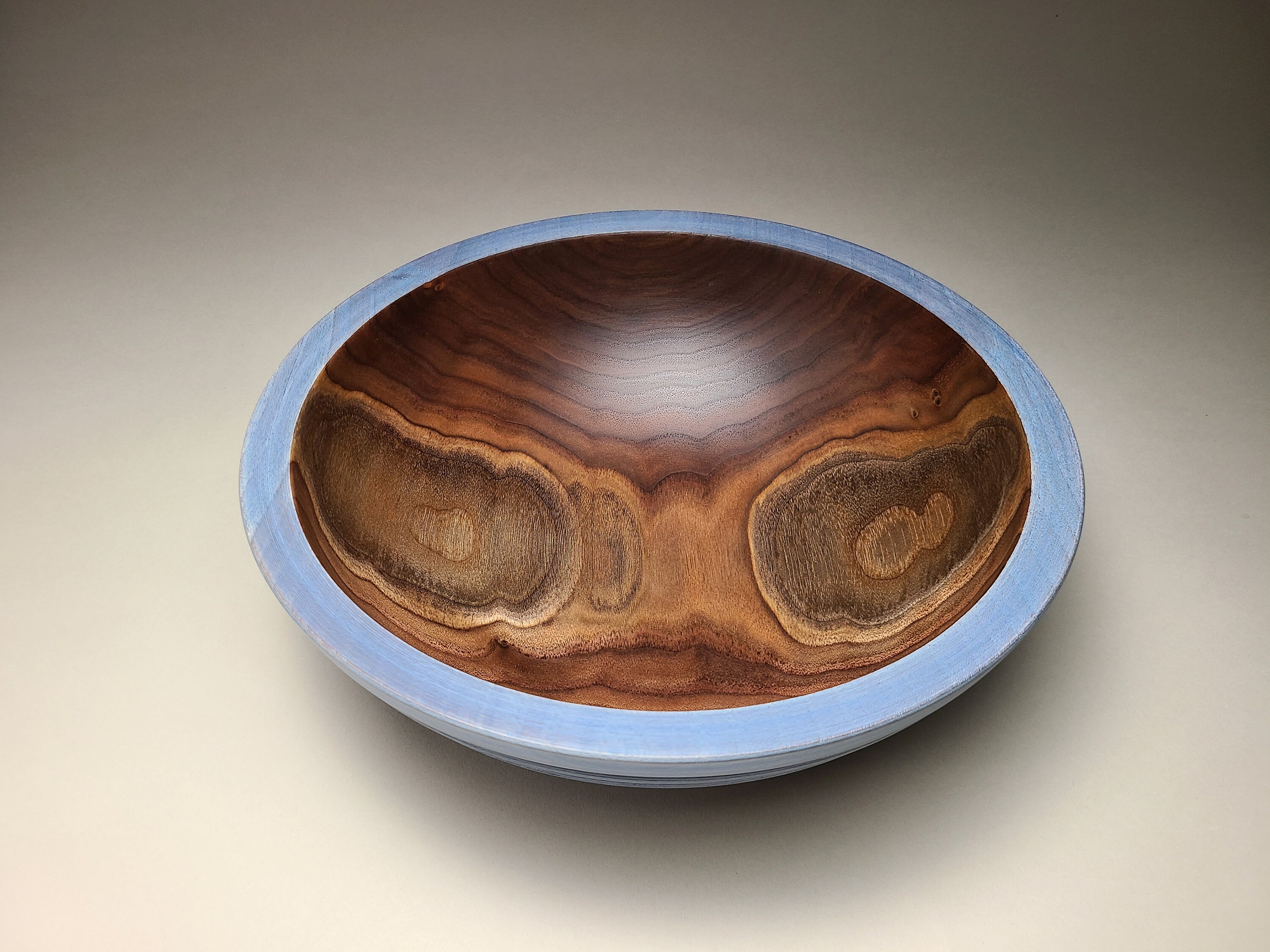 Food Serving Bowl, Walnut Hand Turned Bowl, 9 Wood Bowl, Wooden ...