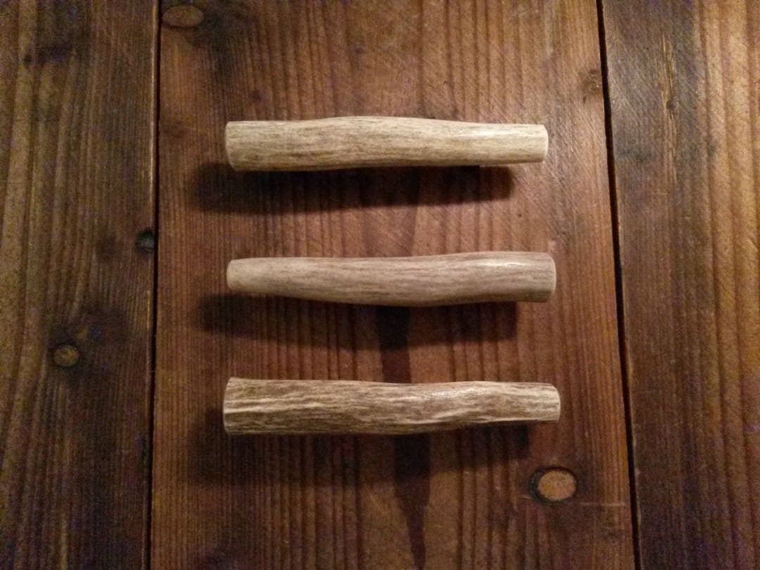 5" Real Deer Shed Antler Handle Handles for Cabinet Doors and Drawers ...
