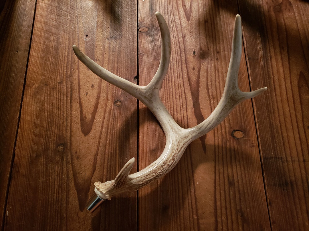Tall, Beautiful 5 Point 12-1/2" Antler Beer Tap Handle, Real Naturally ...