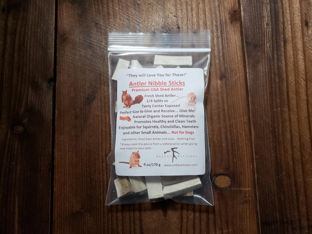 Antler Nibble Sticks, Squirrel Treats Sugar Gliders Hamsters Chinchilla ...
