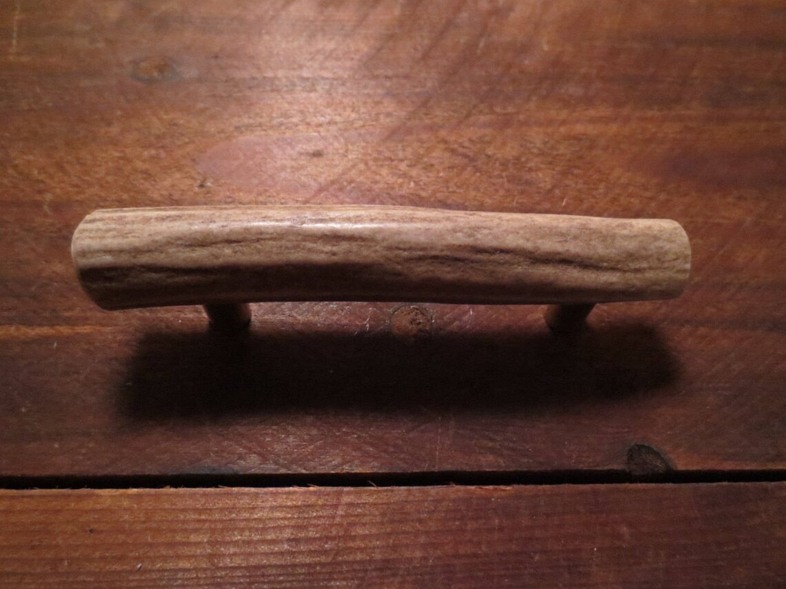 5" Real Deer Shed Antler Handle Handles for Cabinet Doors and Drawers ...