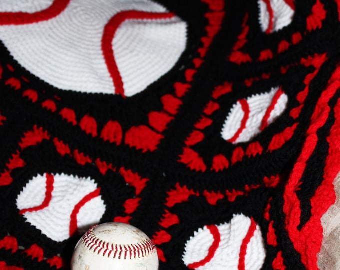 Grand Slam Baseball Afghan Crochet Pattern - Etsy
