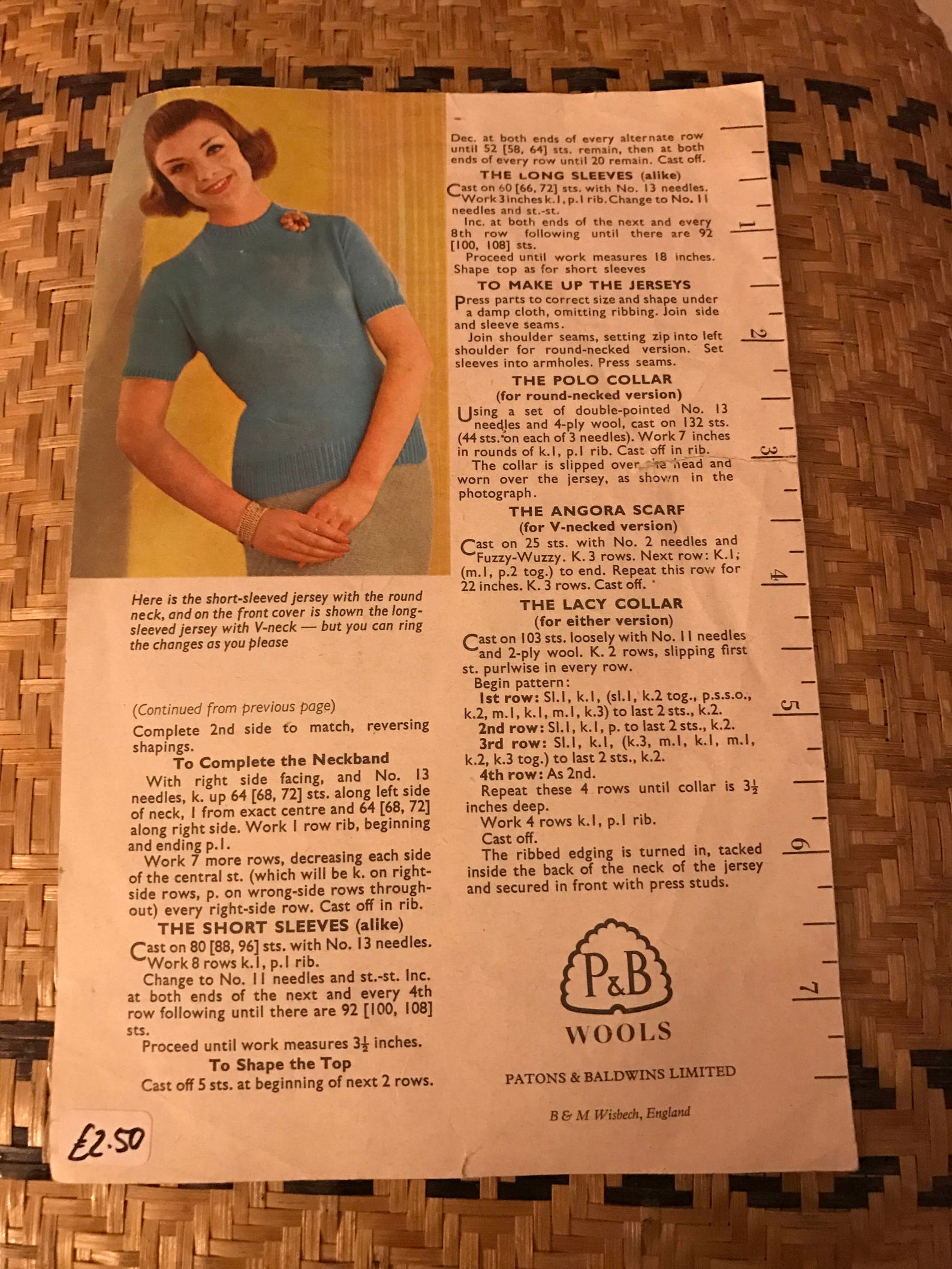 Woman's Day Hand-knit Leaflet Library Six Way Classic Jersey Second No ...