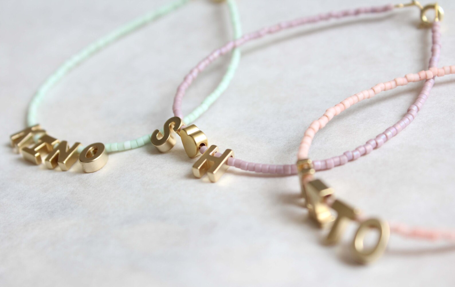 Initial Name Bracelet Tiny Letter Bracelet Delicate Monogram - Etsy