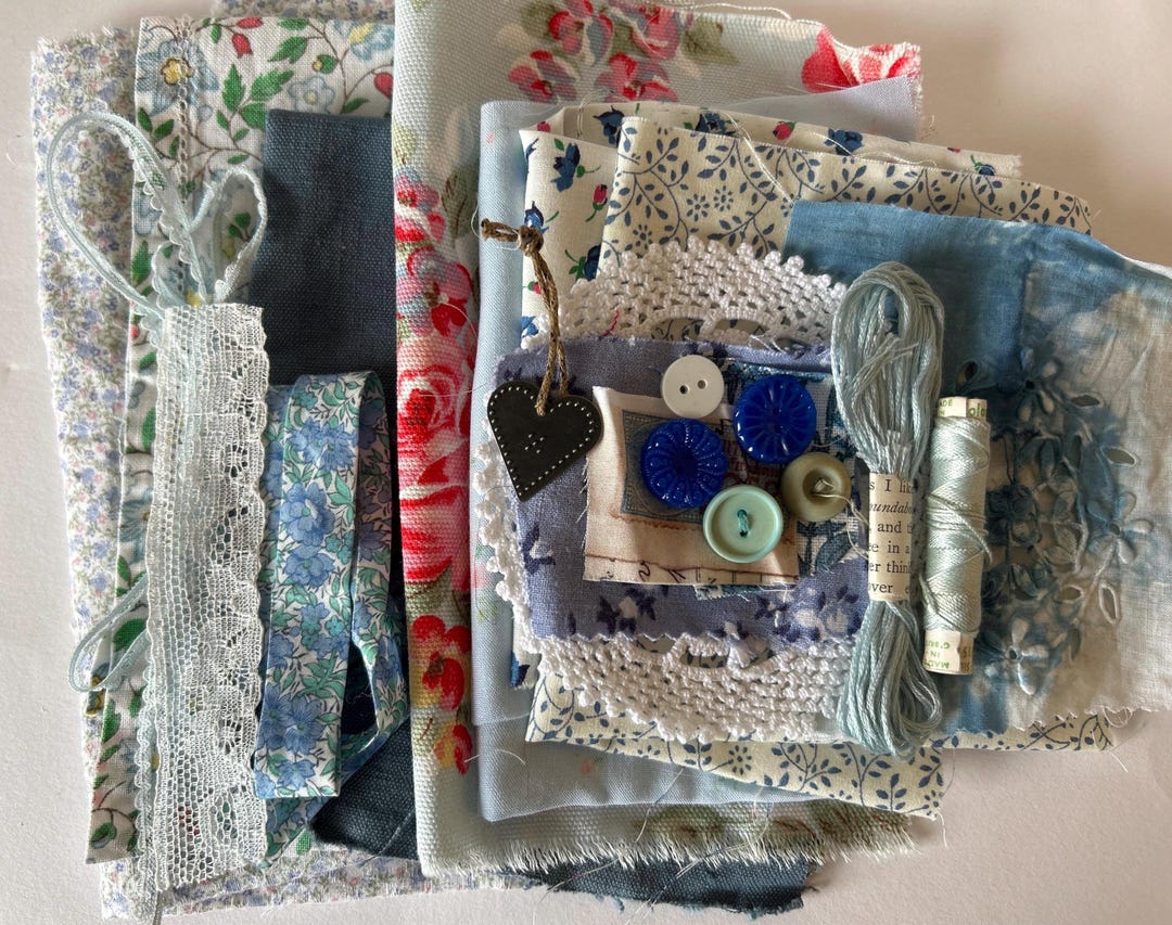 Textile Inspiration Vintage Modern and Old Fabric Pack Patching ...