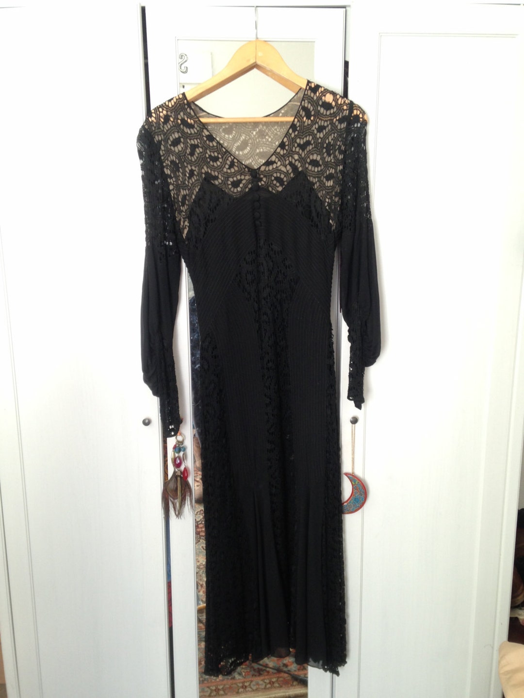 Vintage Original 1930's Lace Flapper Dress. Beautiful Gatsby Style. - Etsy
