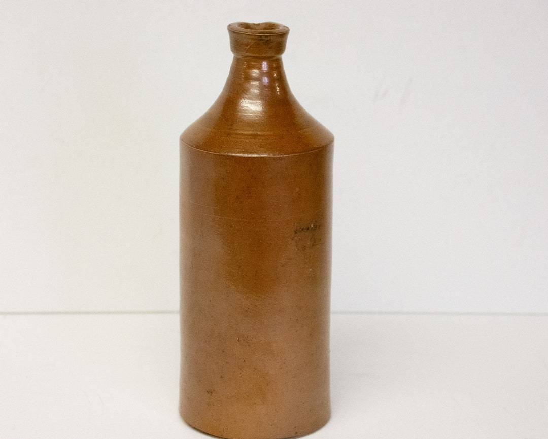 Antique English Stoneware Pottery Master Ink Bottle Primitive Country ...