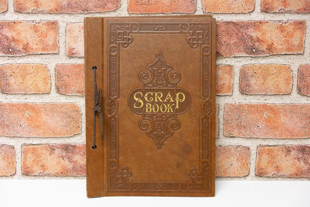 Vintage Unused Scrap Book Faux Leather Art Nouveau Embossed Cover - Etsy