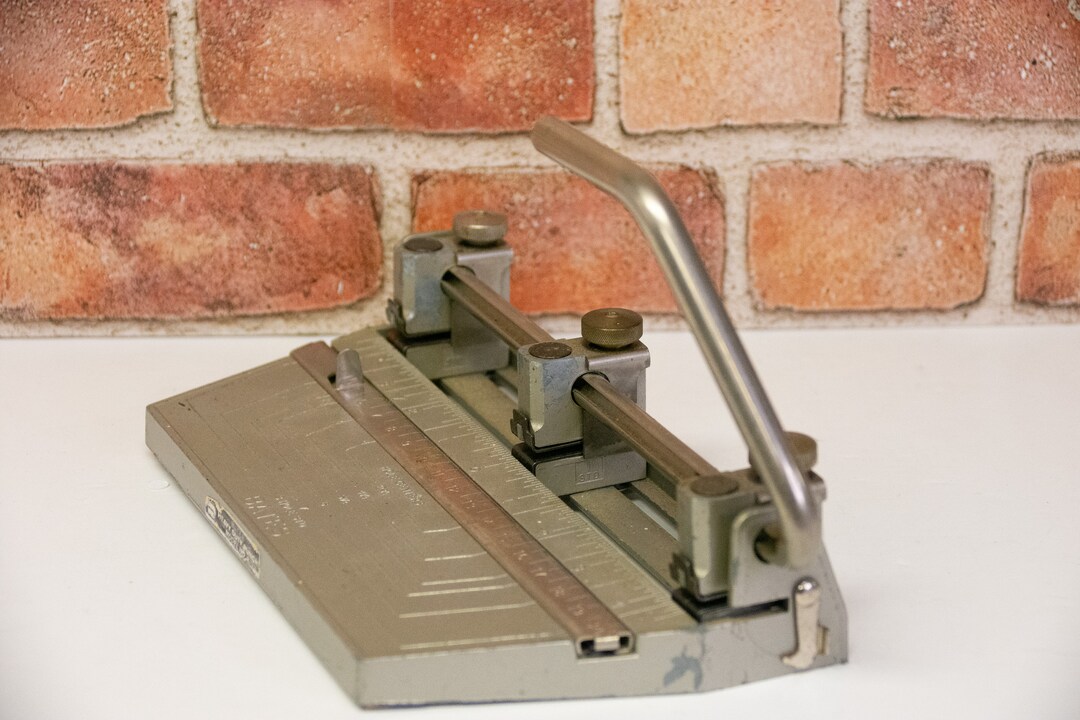 Vintage Bates Three Hole Paper Punch Industrial Office Library - Etsy