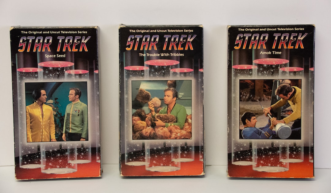 Three Vintage VHS Tapes Star Trek Television Series Trekkie Shatner - Etsy