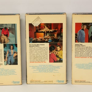 Three Vintage VHS Tapes Star Trek Television Series Trekkie Shatner - Etsy