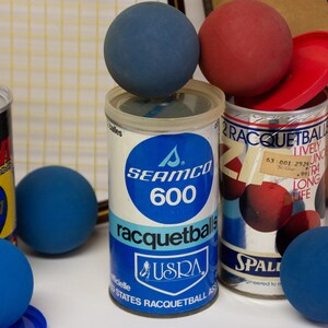 Vintage Racquetball Grouping the Ultimate Olympian Racket and 4 ...
