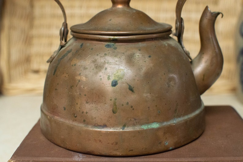 Primitive Small Copper Kettle With Matching Lid - Etsy