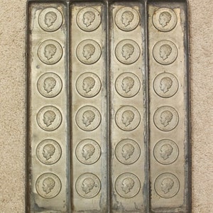 Rare Vintage Large Chocolate Coin Mold - Etsy