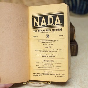 Vintage NADA Official USED Car Guide Automobilia Car Buying Guide - Etsy
