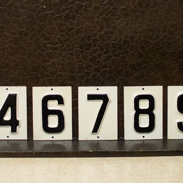 Enamel House Numbers - Etsy