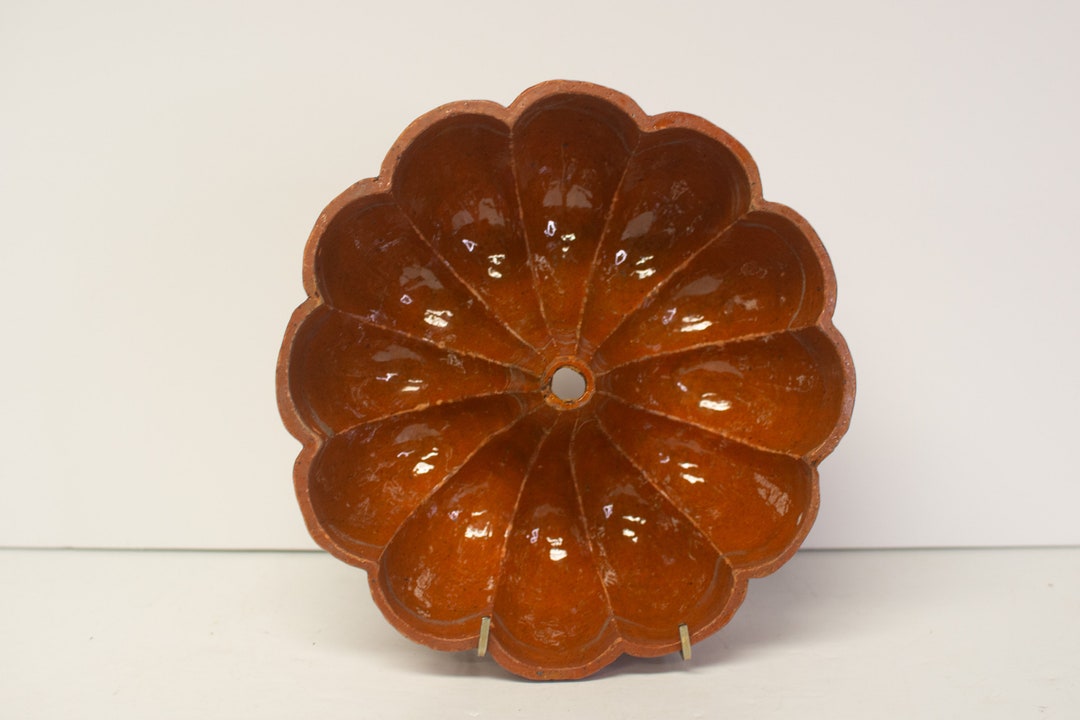 Antique American Redware Pottery Turks Head Fool Mold Kitchen Farm ...