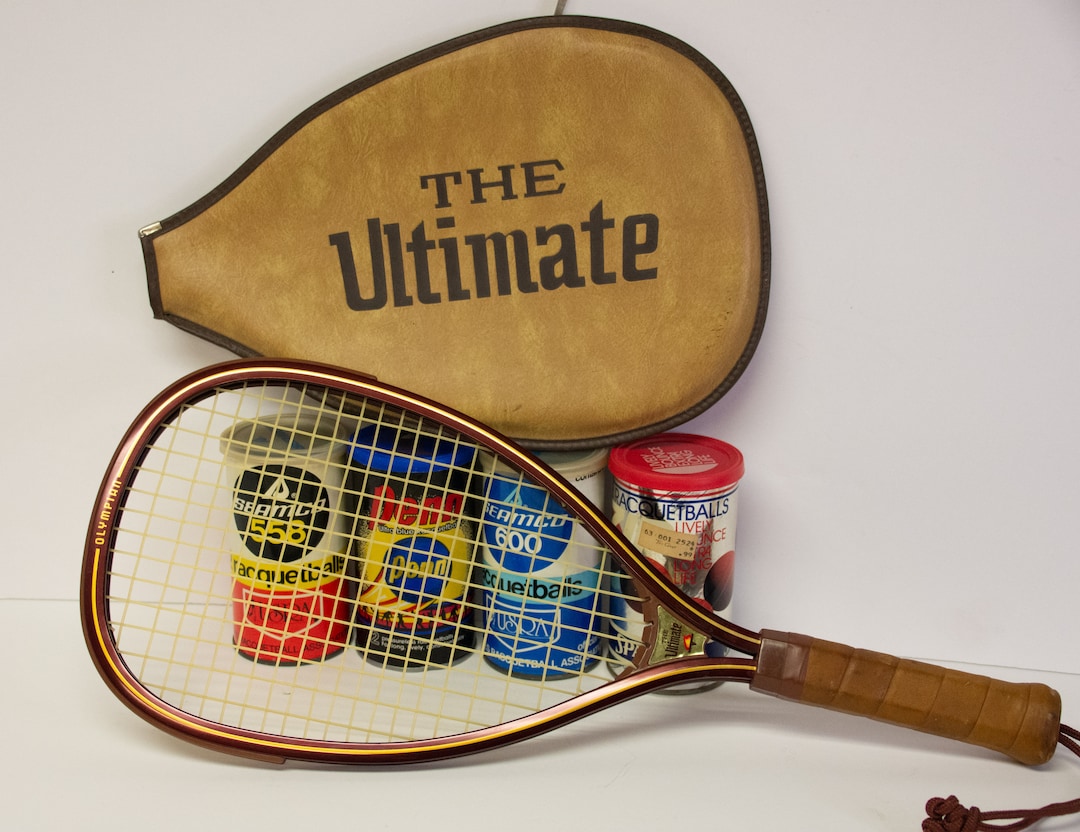 Vintage Racquetball Grouping the Ultimate Olympian Racket and 4 ...