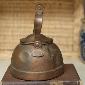 Primitive Small Copper Kettle With Matching Lid - Etsy
