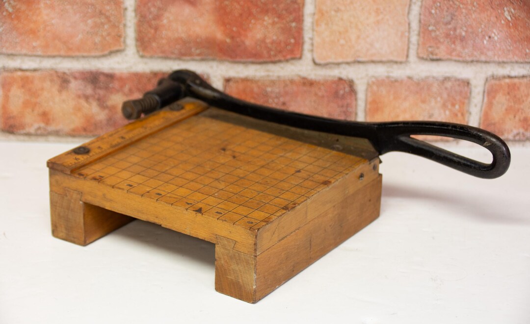 Antique Card Paper Cutter Ingento No. 1 Ideal Tool Co Crafting Tool ...