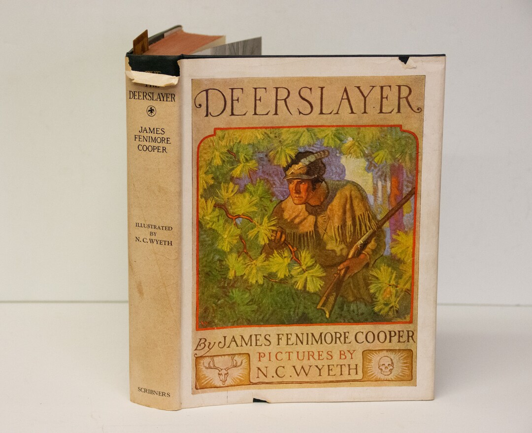Vintage Rare Classic Hardcover Book With Dust Jacket the Deerslayer N ...