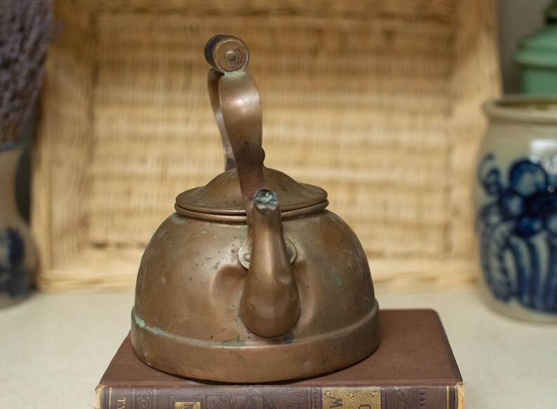 Primitive Small Copper Kettle With Matching Lid - Etsy