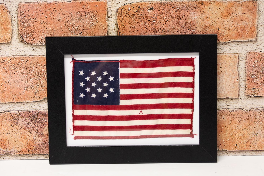 Vintage Bicentennial 15 Star U.S. Flag Display - 1796 Design - Etsy