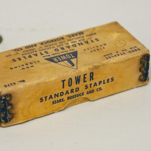 Vintage Mid Century Swingline Cub Stapler With a Box of Tower Brand ...