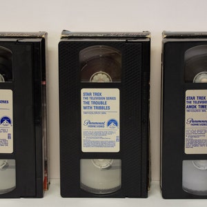 Three Vintage VHS Tapes Star Trek Television Series Trekkie Shatner - Etsy