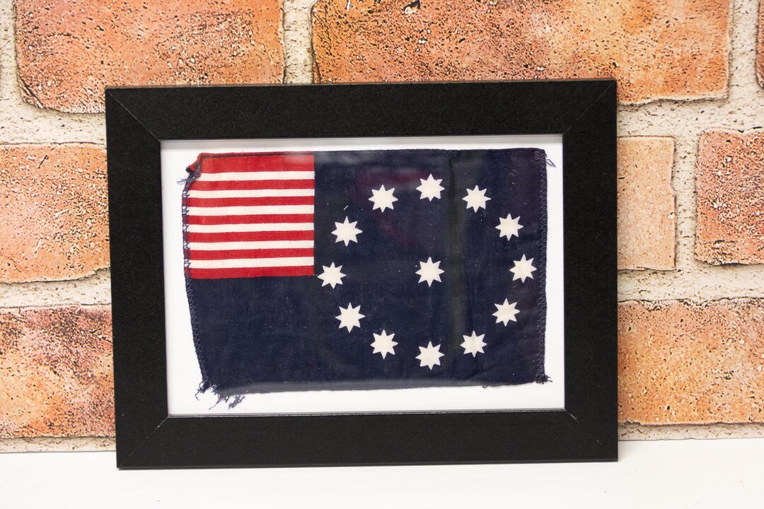 Vintage Bicentennial Commemorative U.S. Parade Flag 13 Star Flag Easton ...