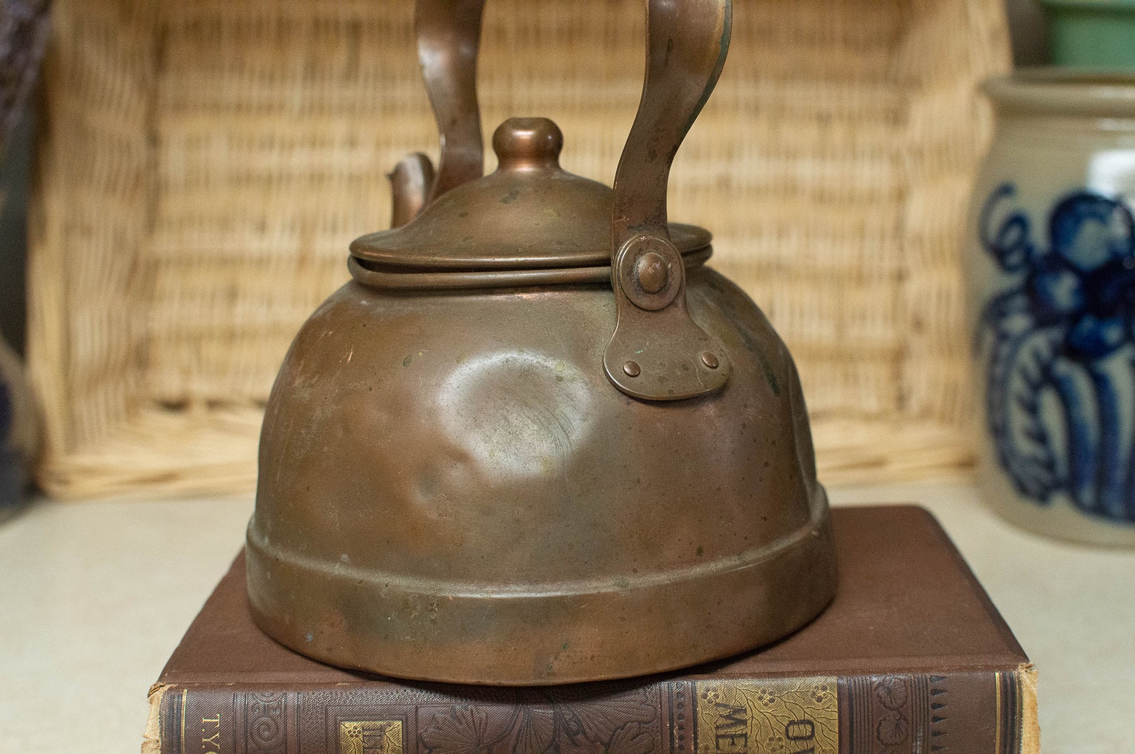 Primitive Small Copper Kettle With Matching Lid - Etsy