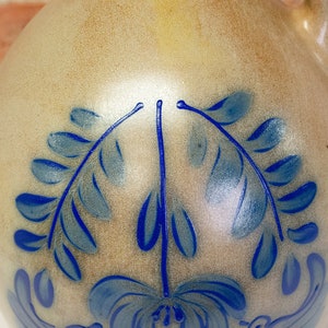 Vintage Stoneware Beaumont Pottery Blue Decorated Stoneware Jug Love ...