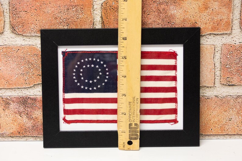 Vintage Bicentennial U.S. 37 Star Flag: Patriotic Framed Display - Etsy