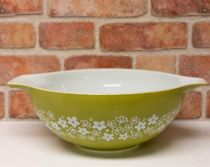 Vintage Pyrex Ovenware 444 4-quart Spring Blossom Crazy Daisy Pattern ...