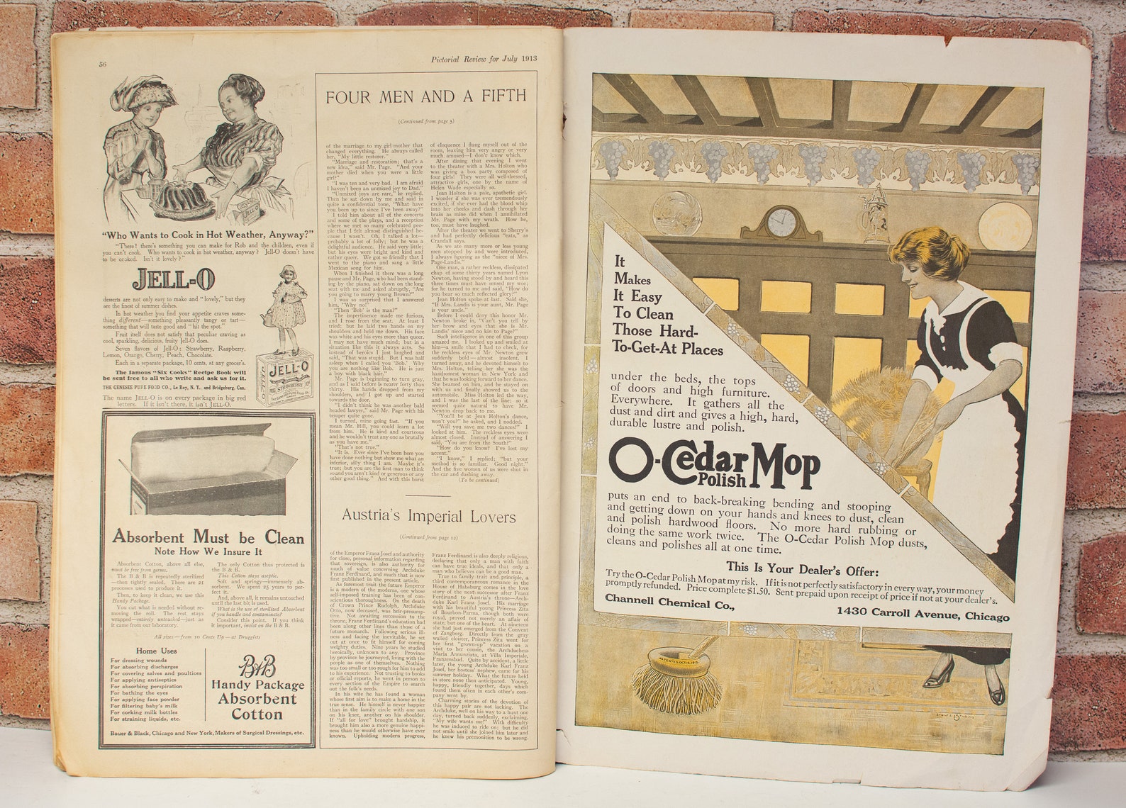 Antique Pictorial Review Magazine July 1913 Coca-cola Kodak Print Ads ...