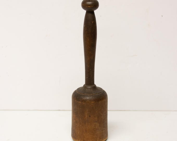 Antique Kitchen Country Primitive Wood Pestle Mallet Masher Rustic Tool ...
