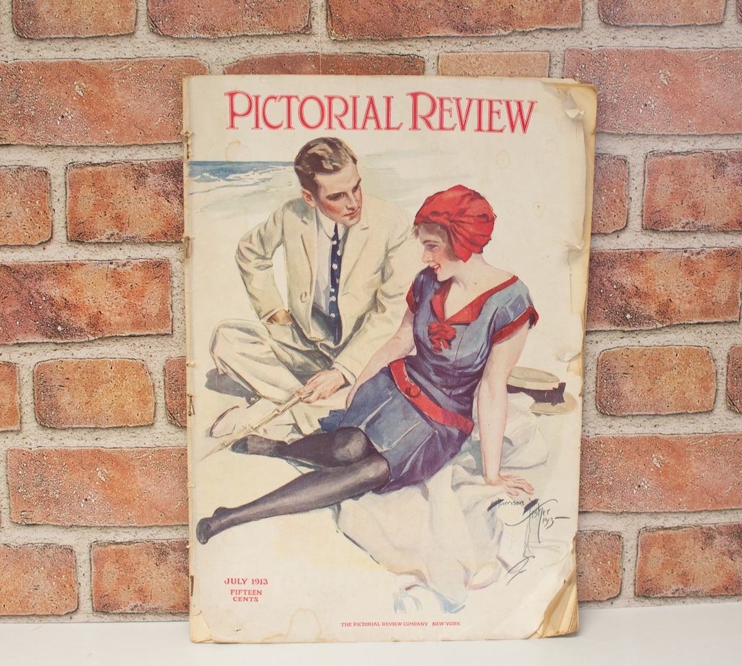 Antique Pictorial Review Magazine July 1913 Coca-cola Kodak Print Ads ...