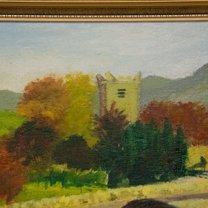 Vintage Oil Painting on Board Impressionist Landscape Titled Troutbeck ...