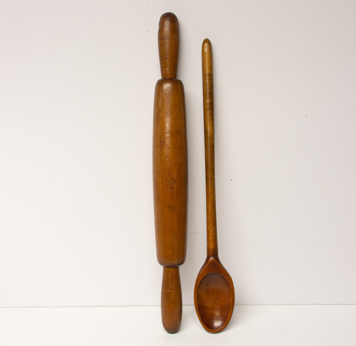 Antique Kitchen Wood Utensils Baking Tools Pastry Dough Rolling Pin and ...