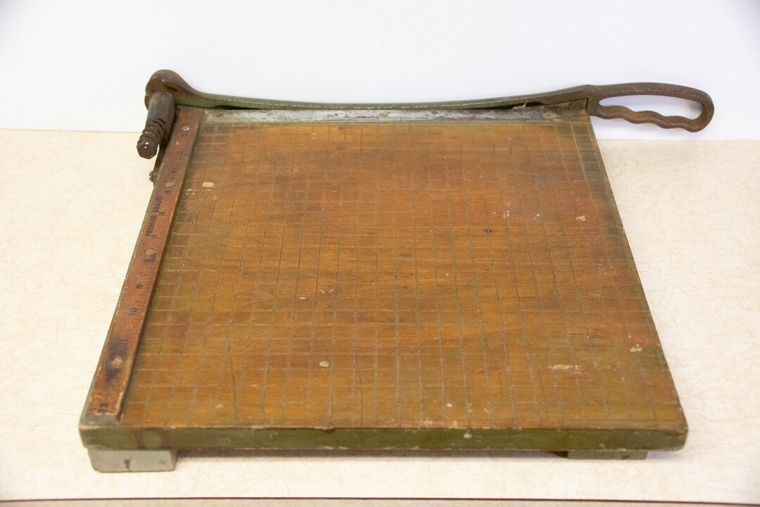 Very Vintage Antique Premier Brand Paper Trimmer Paper Cutter - Etsy