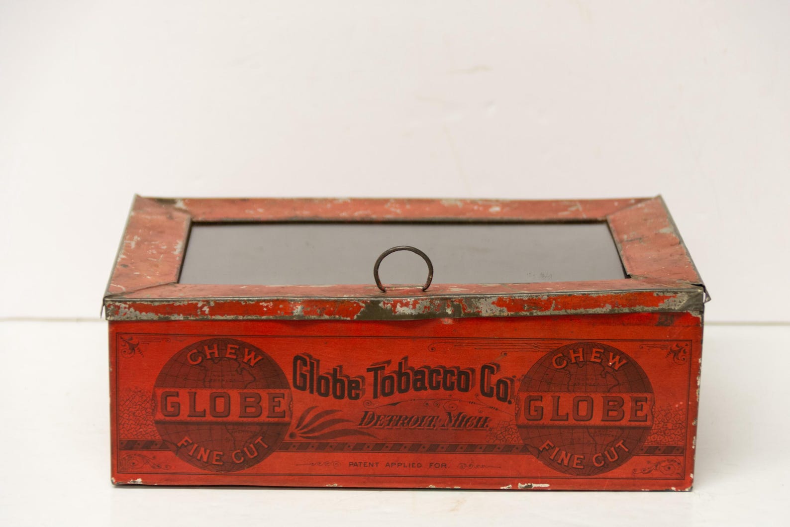 Antique Advertising General Store Countertop Tin See Thru Top Globe ...