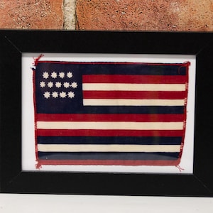 Vintage Bicentennial Commemorative U.S. Parade Flag 13 Star Serapis ...