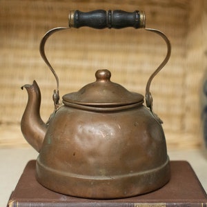 Primitive Small Copper Kettle With Matching Lid - Etsy
