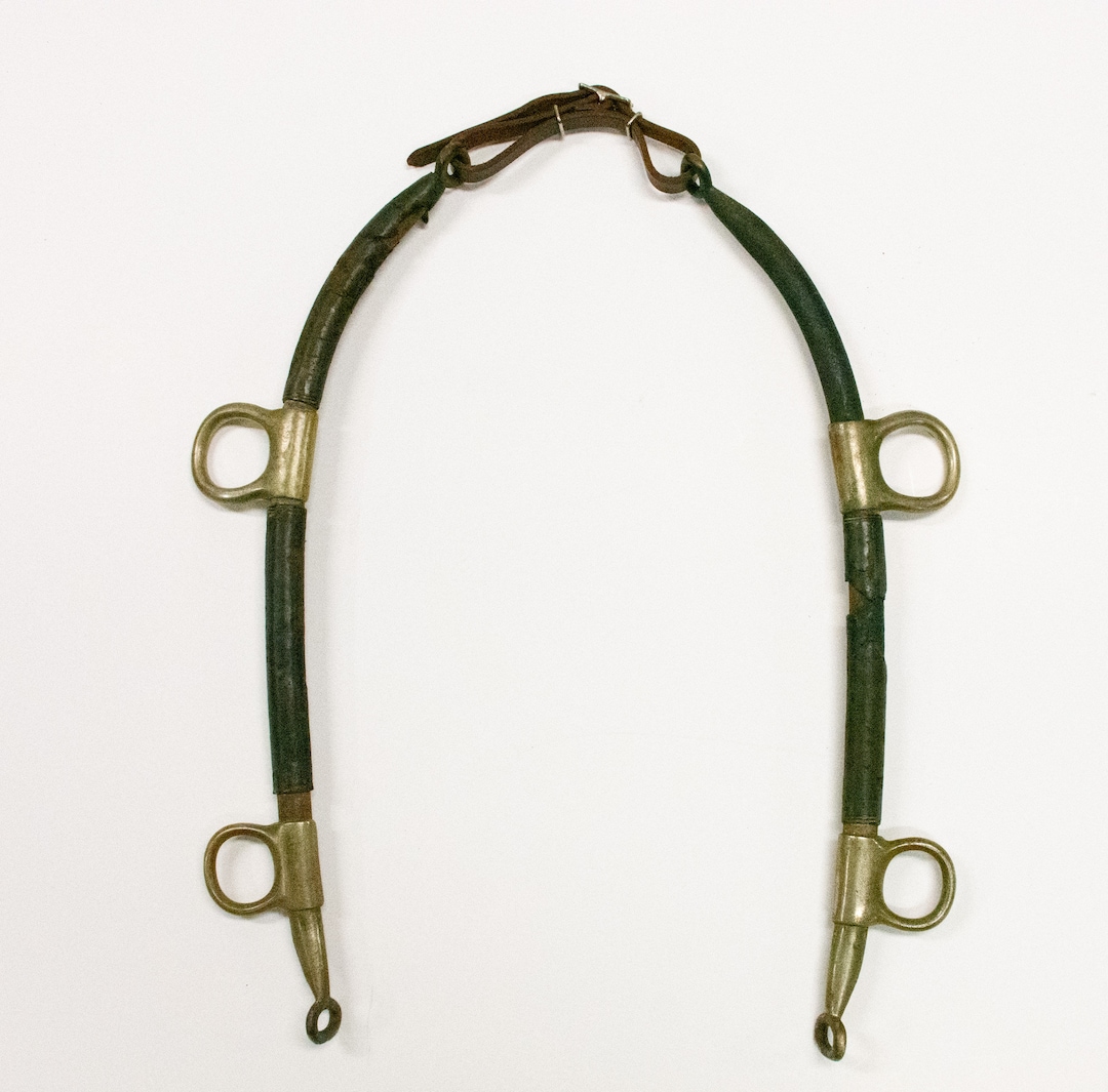 Vintage Antique Small Horse Pony Hames Harness Brass Western Country ...