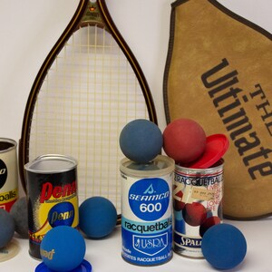 Vintage Racquetball Grouping the Ultimate Olympian Racket and 4 ...