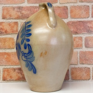 Vintage Stoneware Beaumont Pottery Blue Decorated Stoneware Jug Love ...