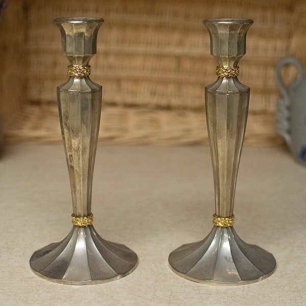 Gold Candlesticks - Etsy